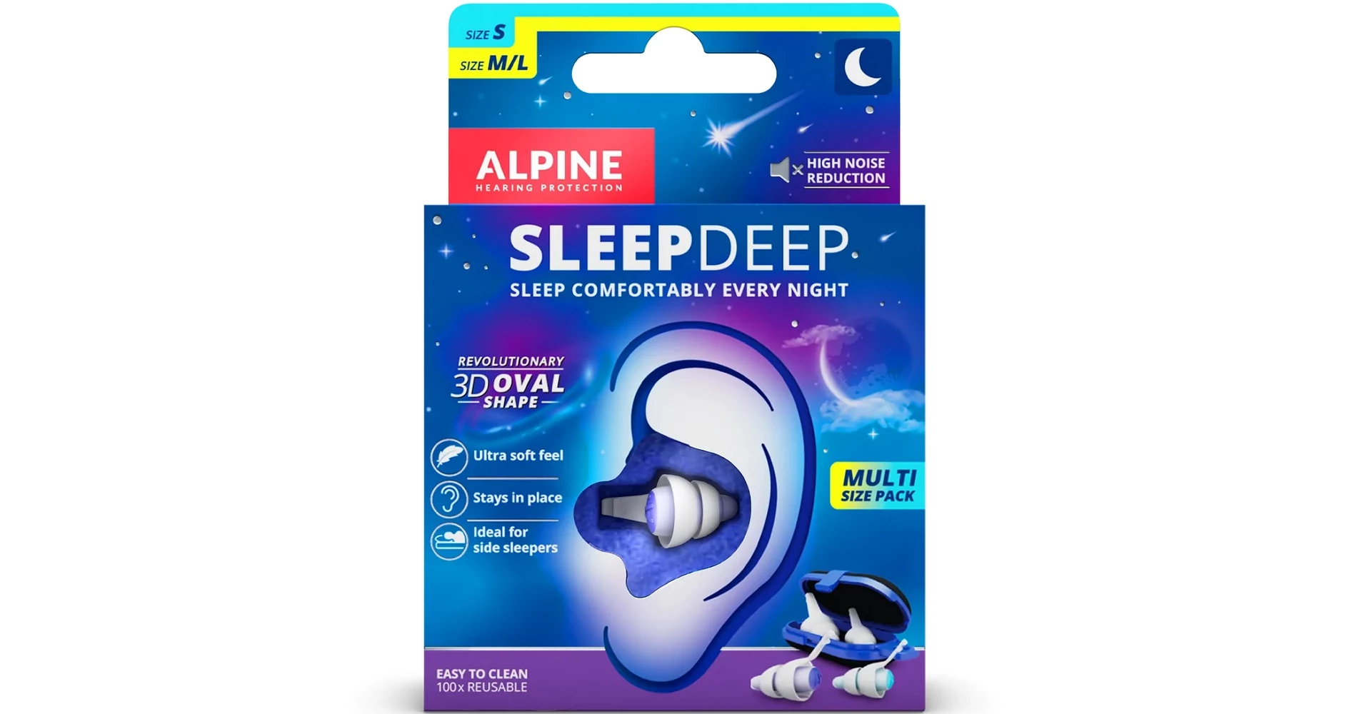 Alpine SleepDeep Füldugó alváshoz Multipack (2 méretben)