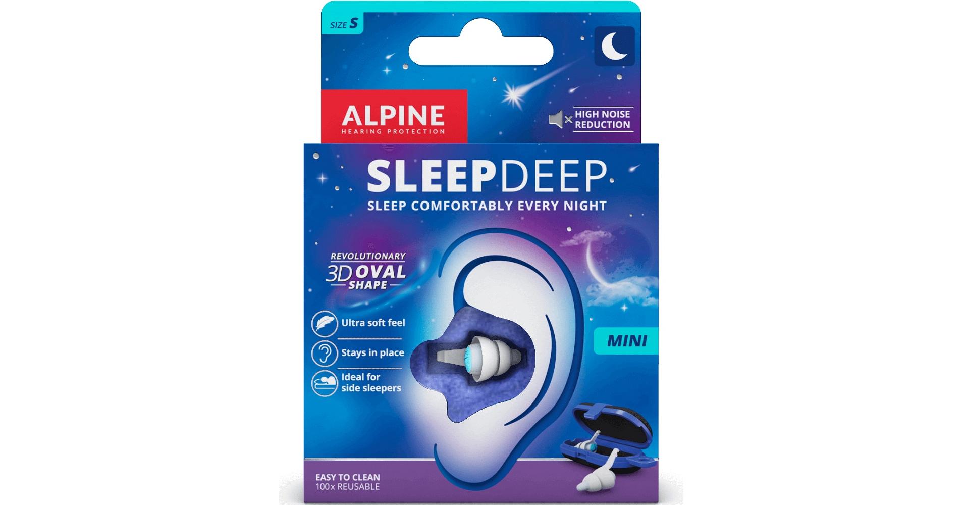 Alpine SleepDeep Füldugó alváshoz S méretben
