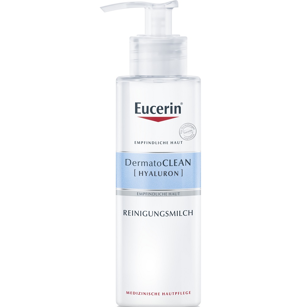 Eucerin DermatoCLEAN [HYALURON] Kímélő arctisztító tej száraz, érzékeny ...